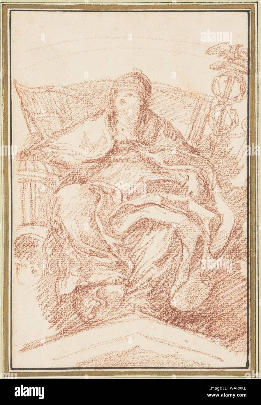 Drawing, Seated bishop, ca. 1759–70 Stock Photo - Alamy