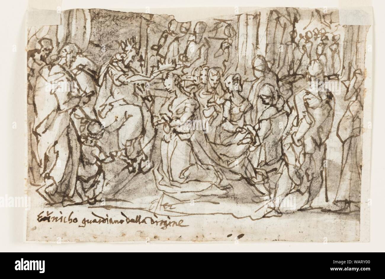 Drawing, Sericulture, Unwinding Cocoons, ca. 1590 Stock Photo - Alamy