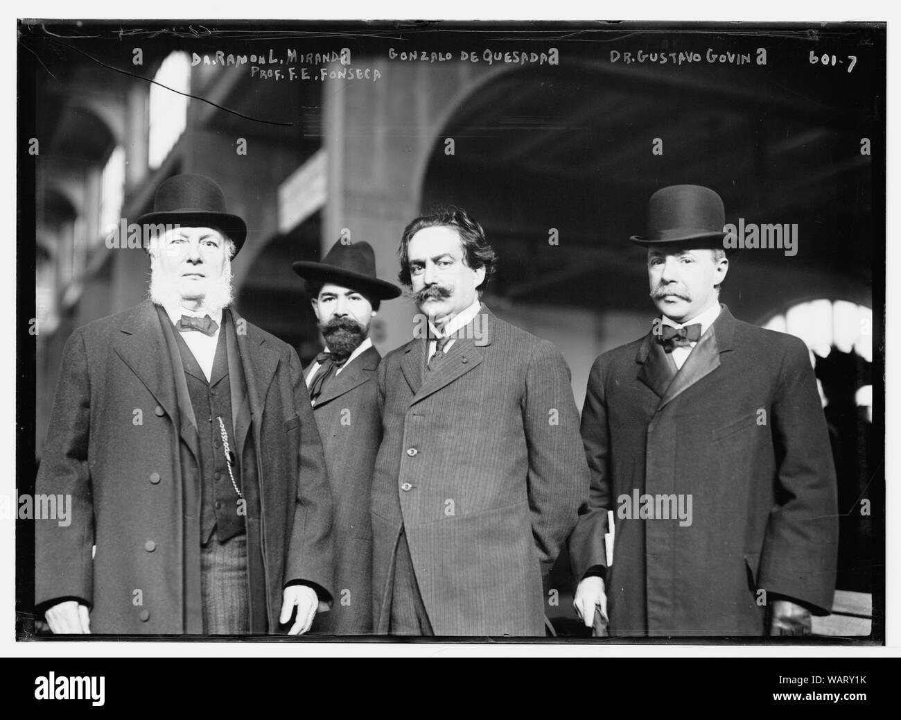 Dr. Ramon, L. Miranda, Gonzalo de Quesada, Dr. Gustavo Govin, and Prof ...