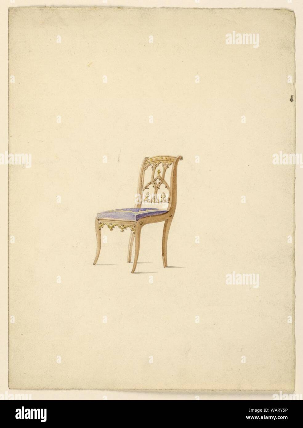 Drawing, Side Chair, 1830 Stock Photo - Alamy