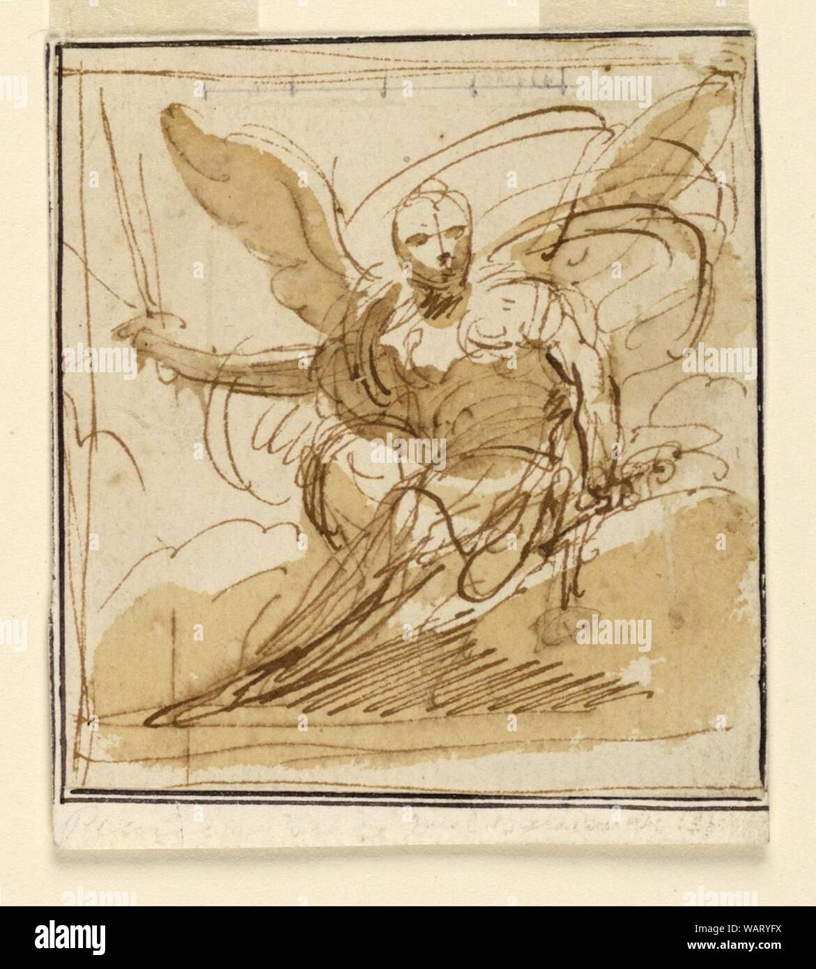 Drawing, Sketch for a Wall Painting, early 19th century Stock Photo - Alamy