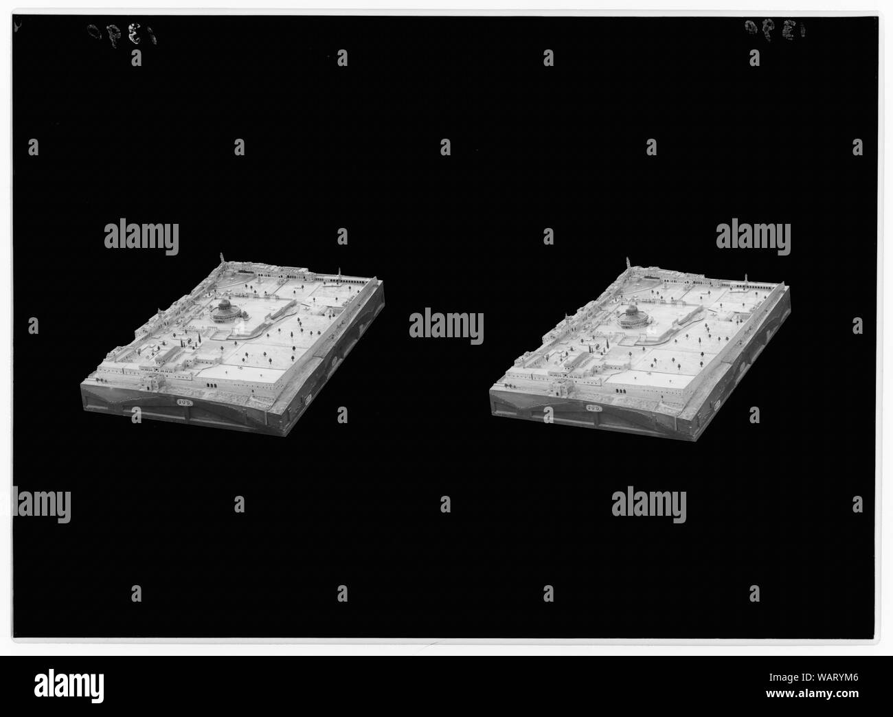 Dr. Shick's [i.e. Schick's] models. Mosque of Omar [i.e., Dome of the ...