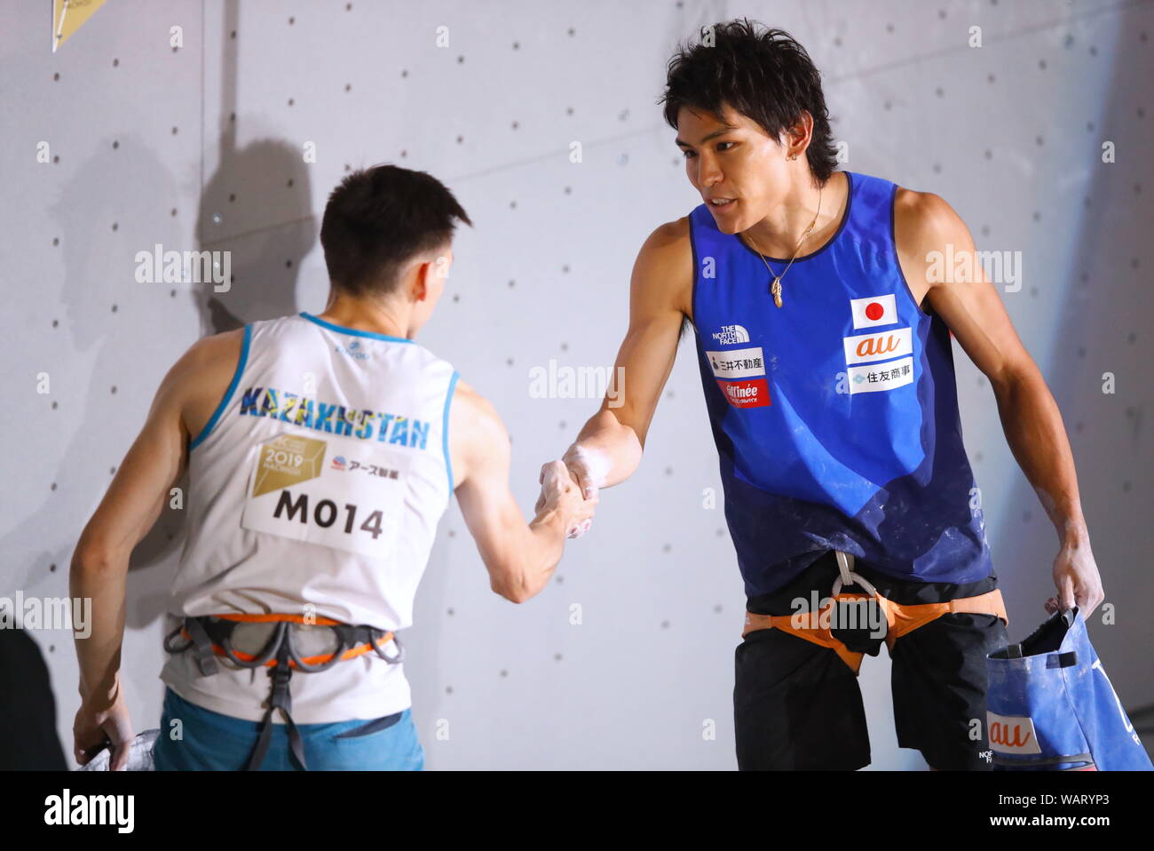 Tokyo, Japan. 21st Aug, 2019. Tomoa Narasaki (JPN) Sport Climbing ...