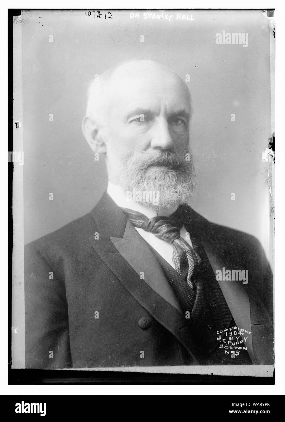 Dr. Stanley Hall, J.E. Purdy, Boston / J.E. Purdy Stock Photo - Alamy
