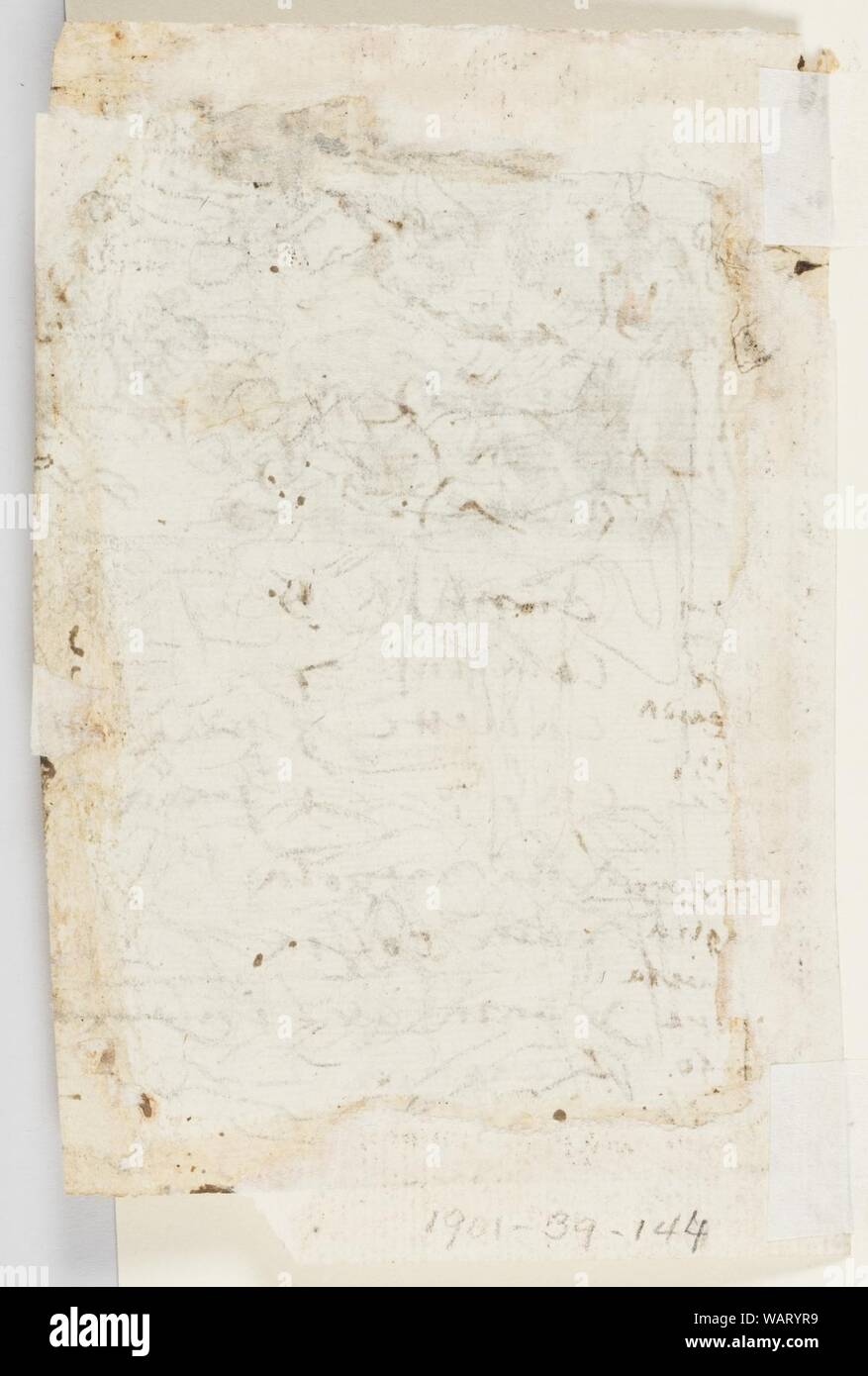 Drawing, Sketchbook Page with Cremation Scene, ca. 1590 Stock Photo - Alamy