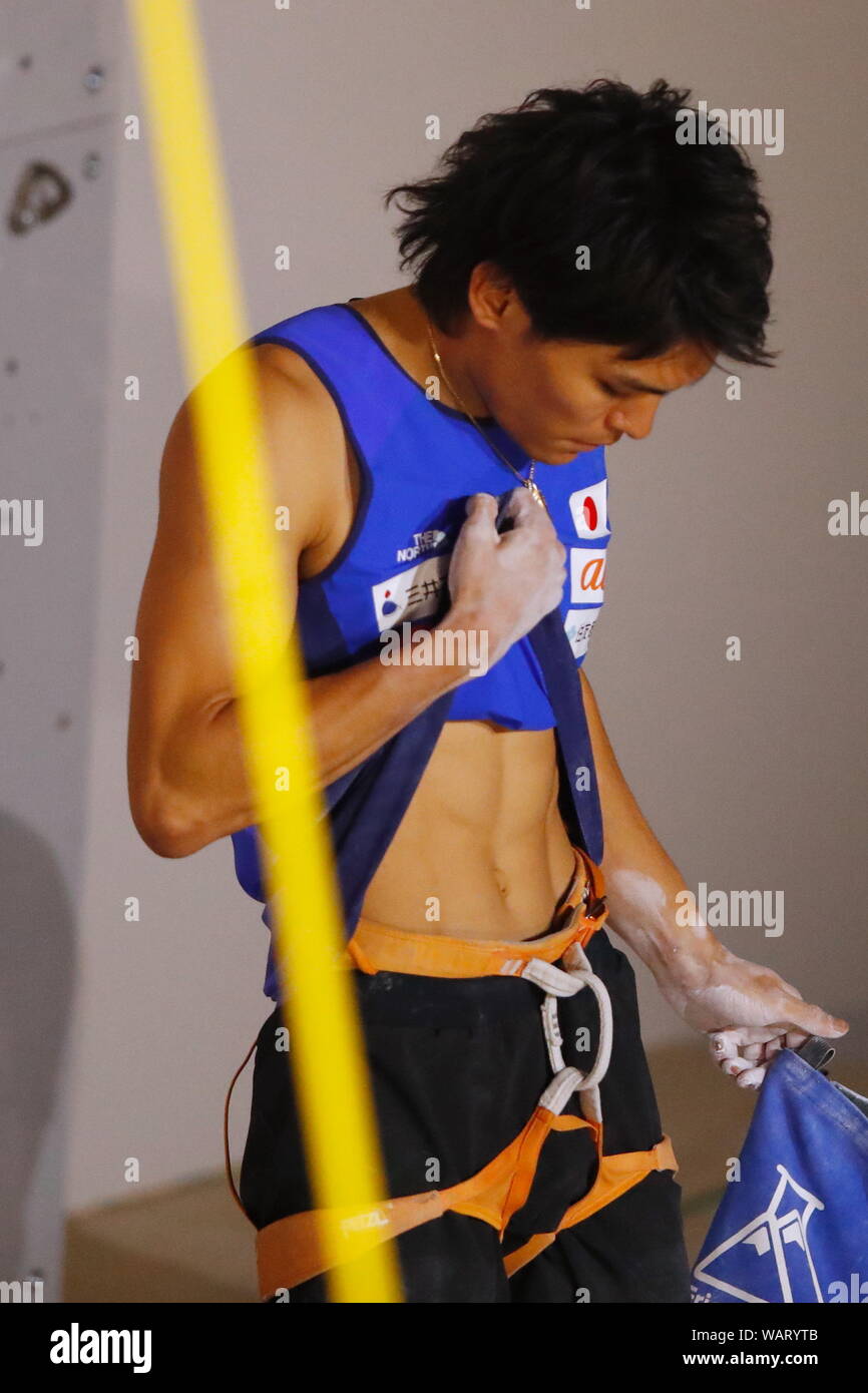 Tokyo, Japan. 21st Aug, 2019. Tomoa Narasaki (JPN) Sport Climbing ...