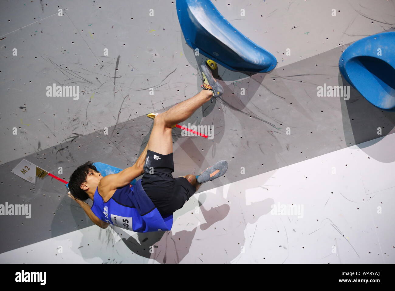 Tokyo, Japan. 21st Aug, 2019. Kai Harada (JPN) Sport Climbing : IFSC ...