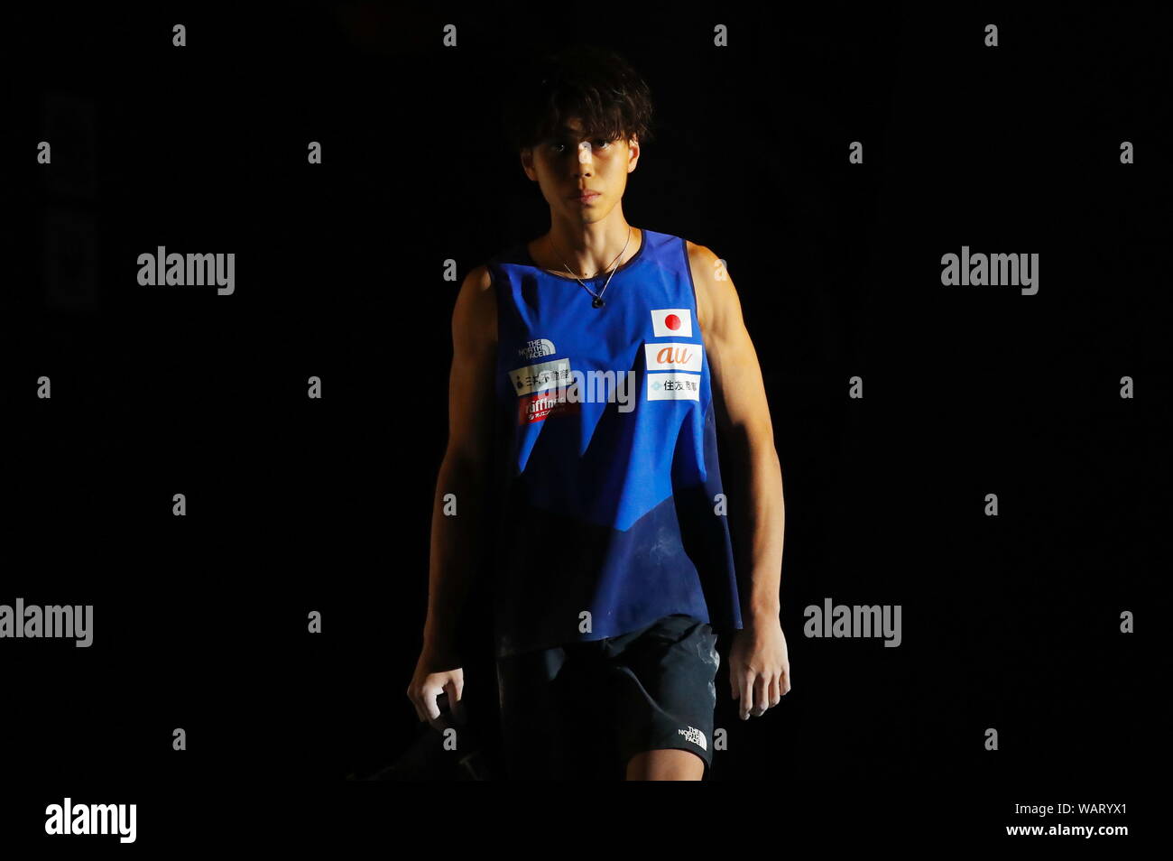 Tokyo, Japan. 21st Aug, 2019. Kai Harada (JPN) Sport Climbing : IFSC ...