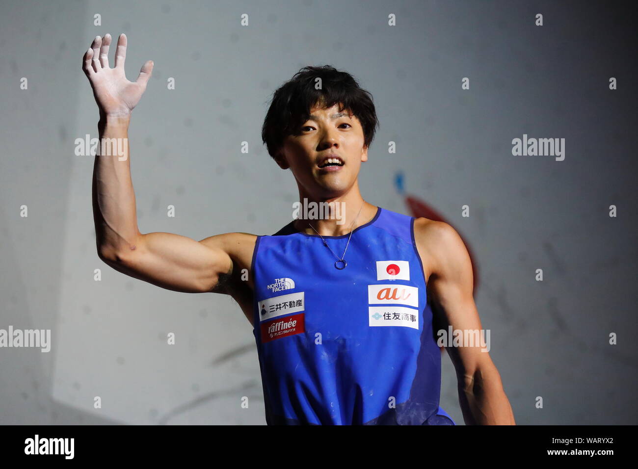 Tokyo, Japan. 21st Aug, 2019. Kokoro Fujii (JPN) Sport Climbing : IFSC ...