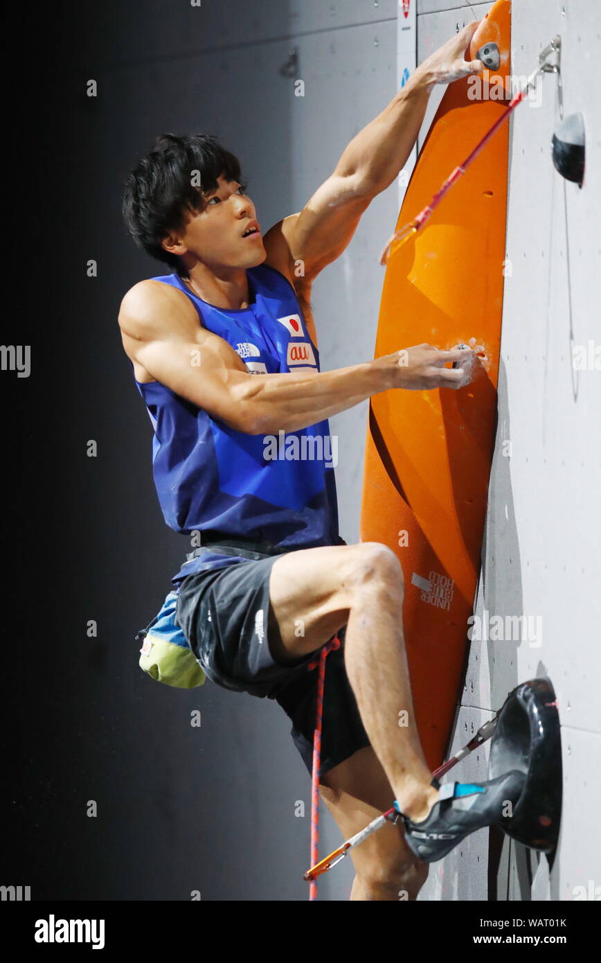 Tokyo, Japan. 21st Aug, 2019. Kokoro Fujii (JPN) Sport Climbing : IFSC ...