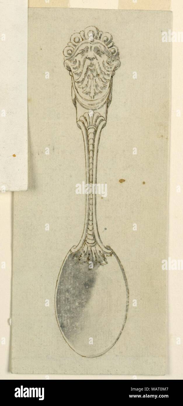 Drawing, Spoons, 1825–50 Stock Photo - Alamy