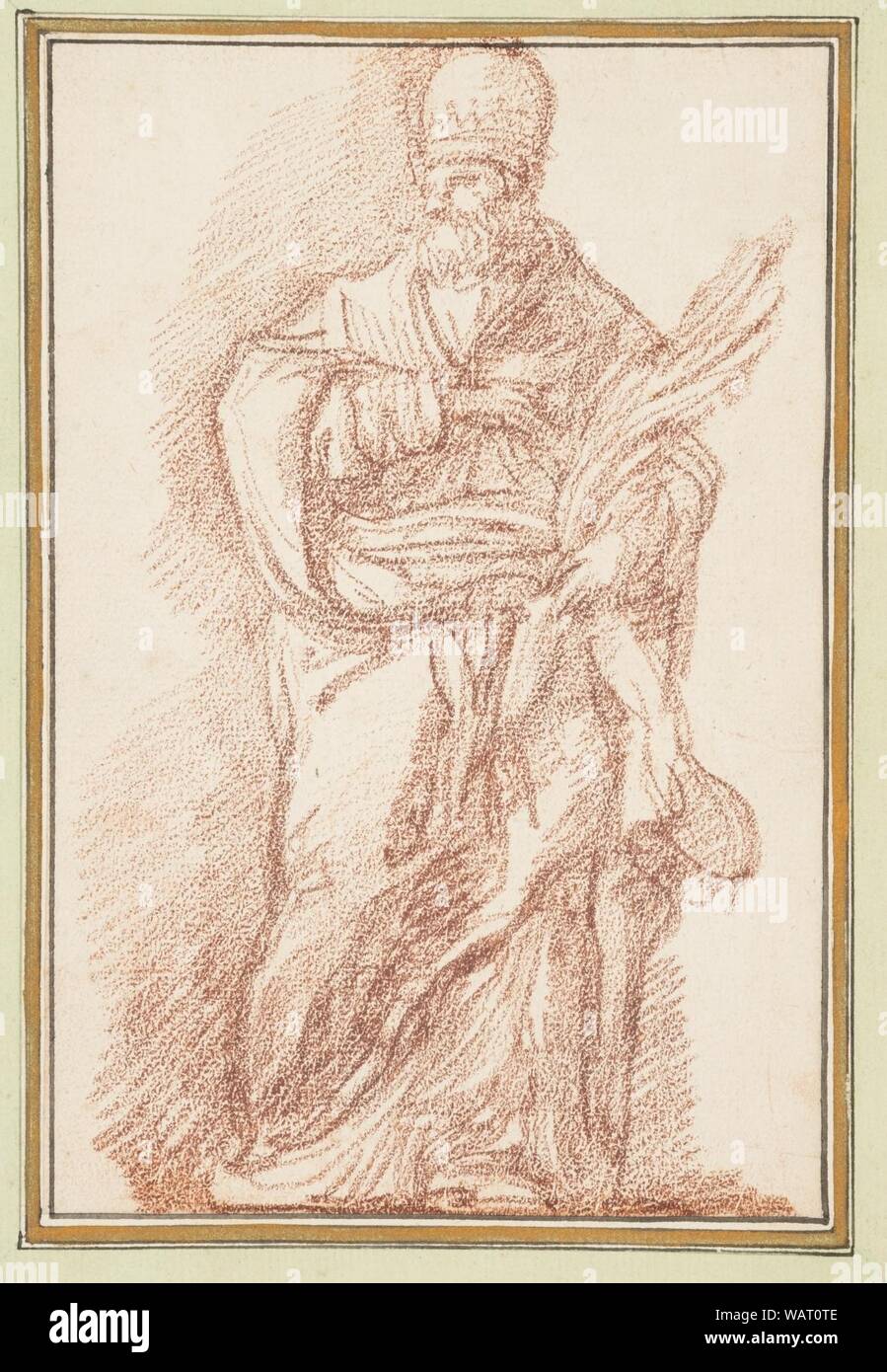 Drawing, St. Stephen from façade of S. Silvestro in Capite, ca. 1759–70 ...