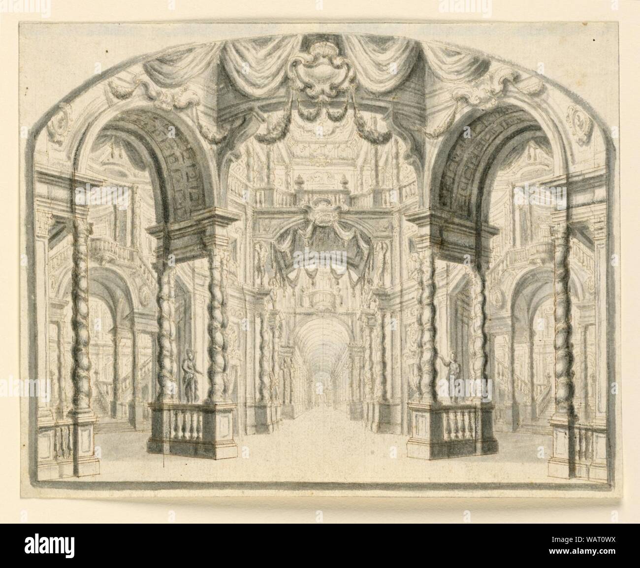 Drawing, Stage Design- Palace Interior, 1650–1700 Stock Photo - Alamy Drawing, Stage Design- Palace Interior, 1650–1700 Stock Photo - Alamy