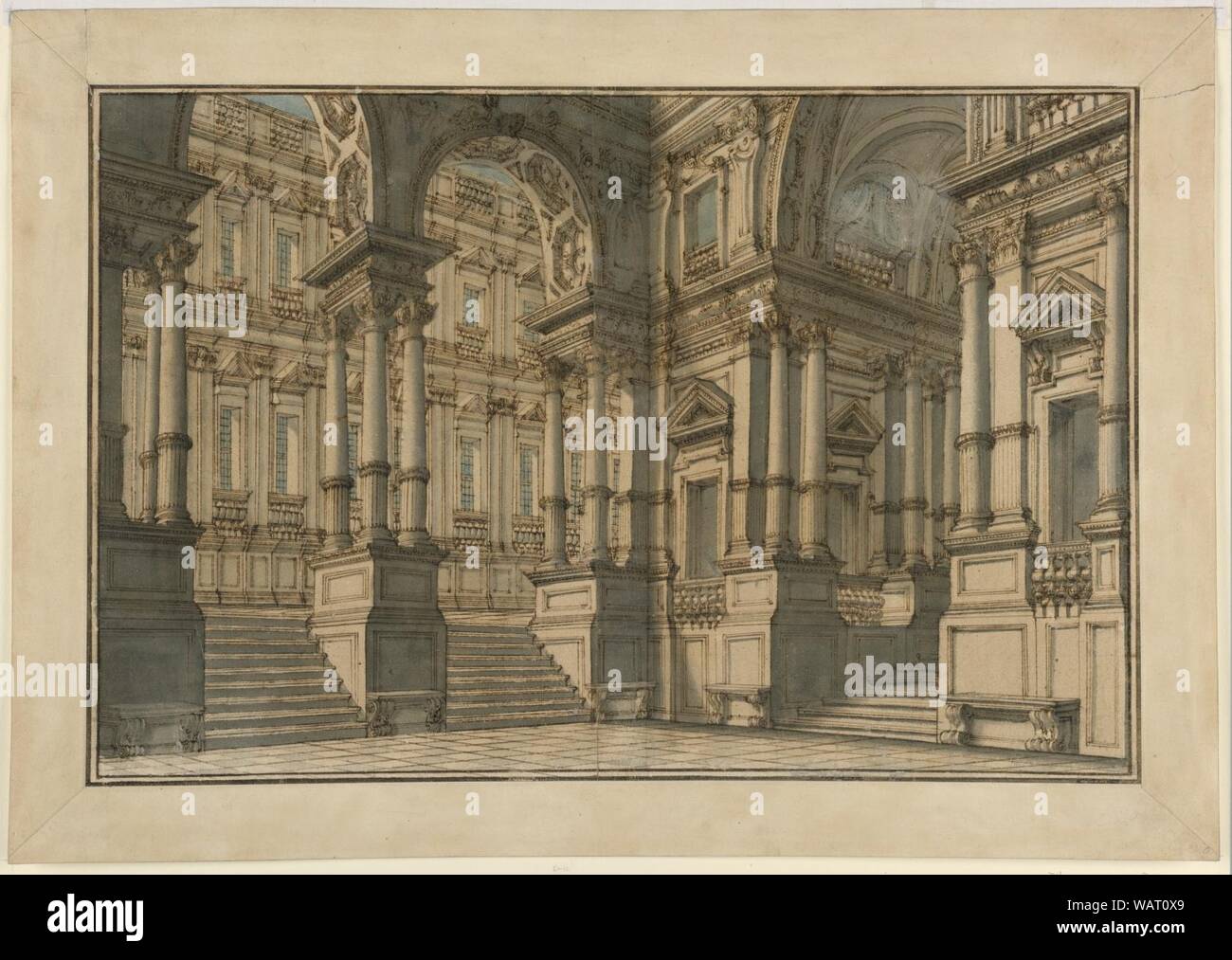 Drawing, Stage Design- Palace Interior, 1700–1750 Stock Photo - Alamy Drawing, Stage Design- Palace Interior, 1700–1750 Stock Photo - Alamy