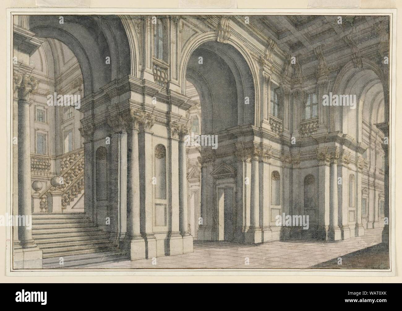 Drawing, Stage Design- Palace Interior, 1700–1750 Stock Photo - Alamy Drawing, Stage Design- Palace Interior, 1700–1750 Stock Photo - Alamy