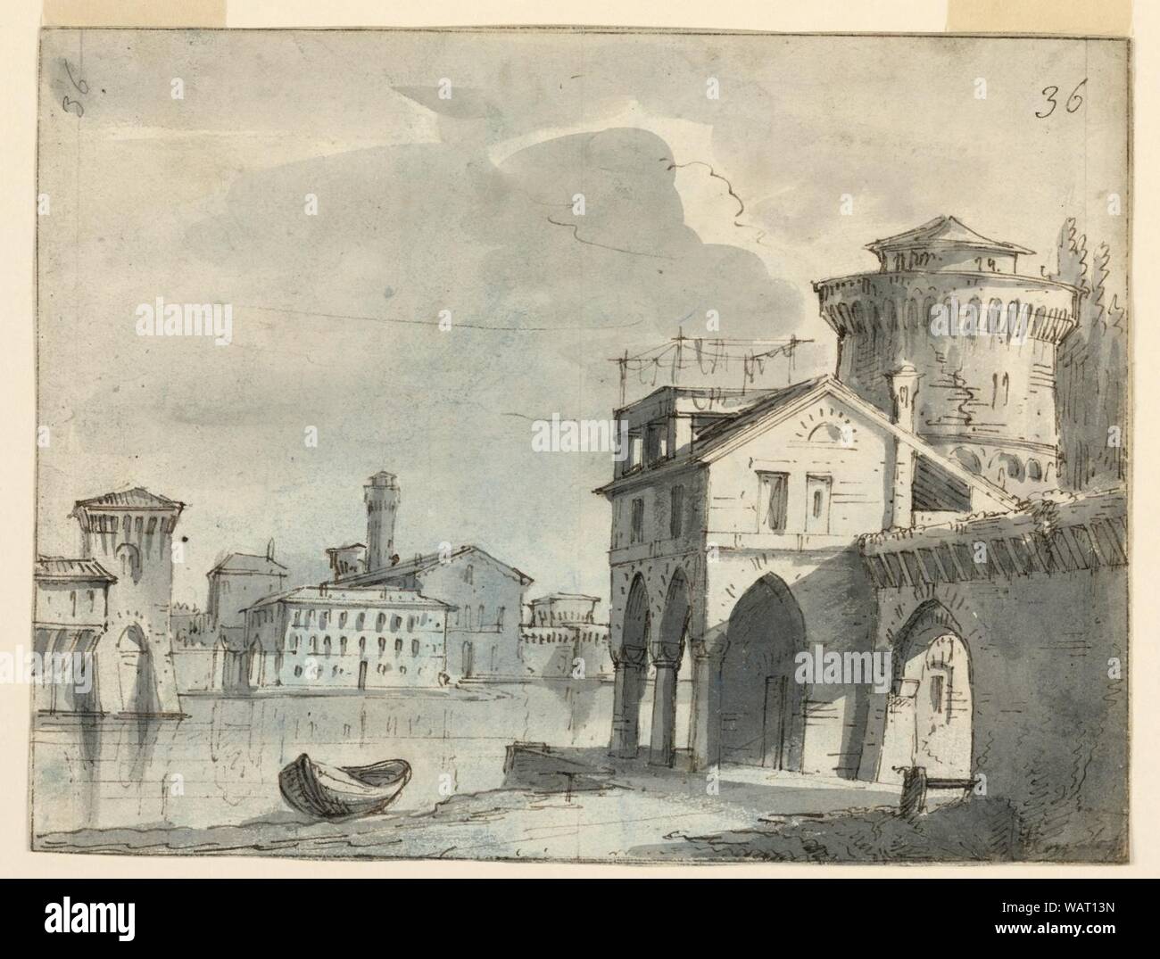 Classical riverside buildings hi-res stock photography and images - Alamy