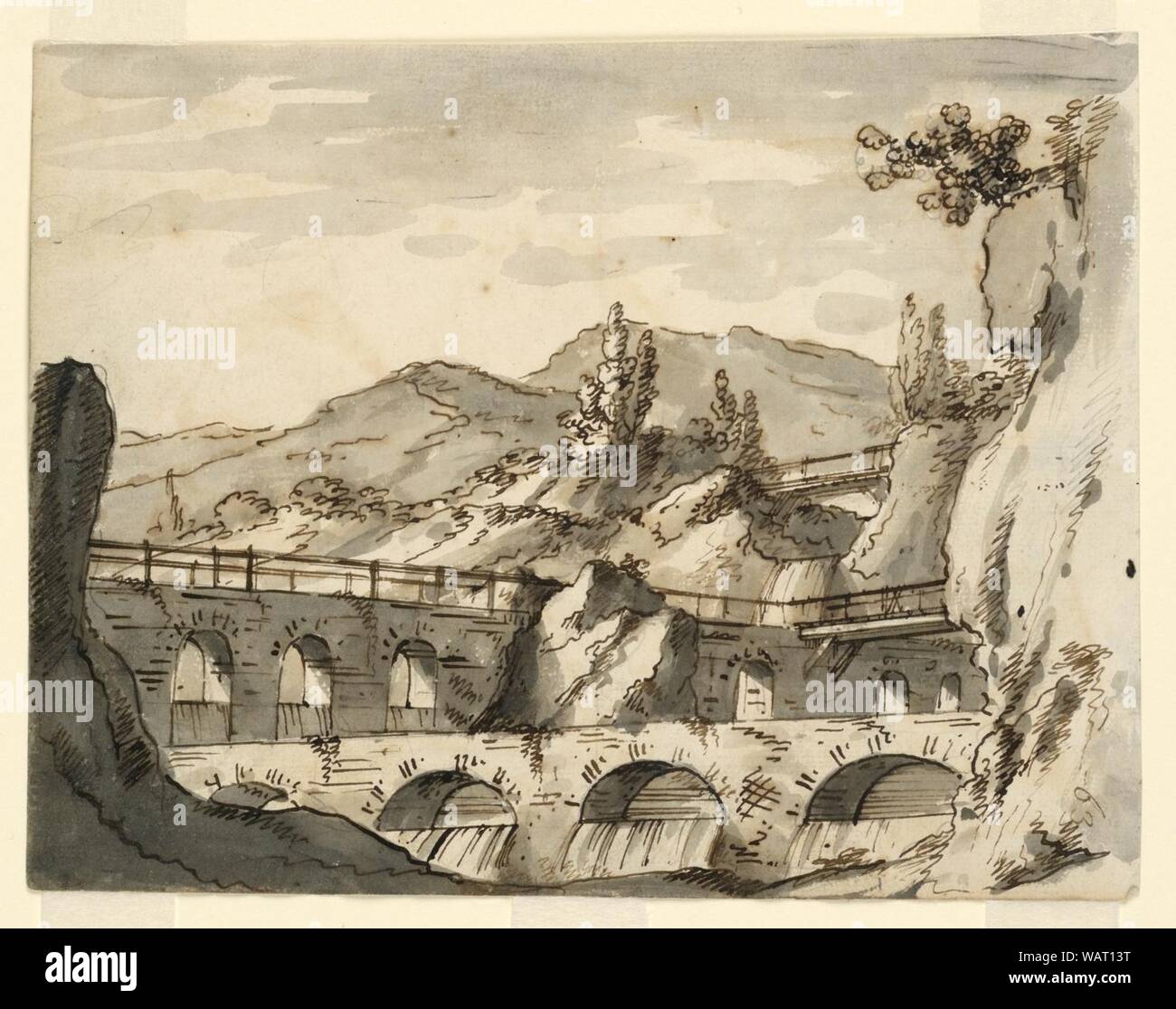 Aqueduct drawing hi-res stock photography and images - Alamy