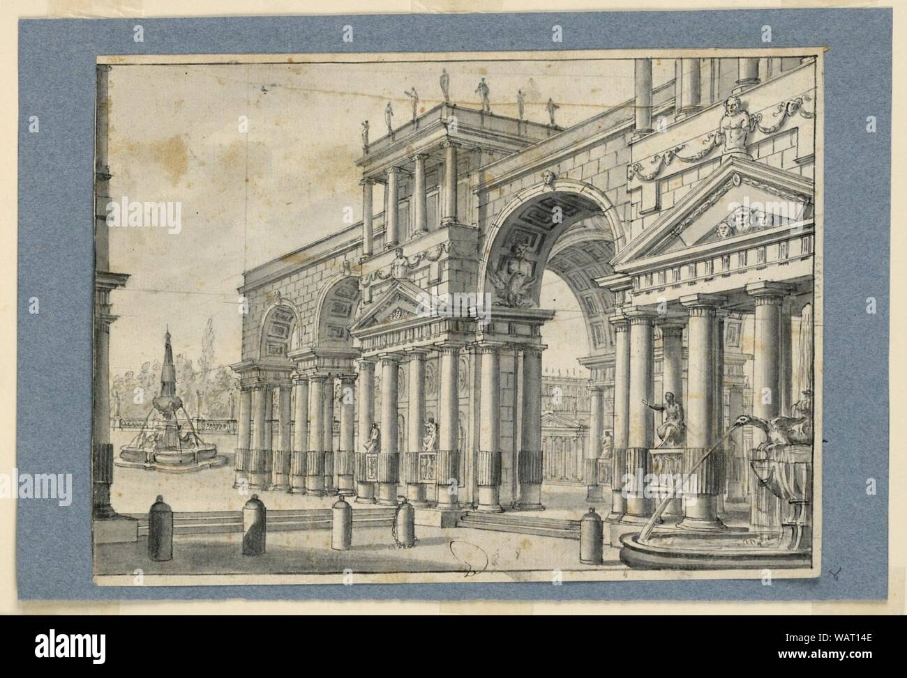 Colonnade mid 18th century hi-res stock photography and images - Alamy