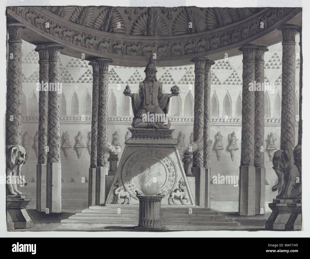 Stage design temple hi-res stock photography and images - Alamy