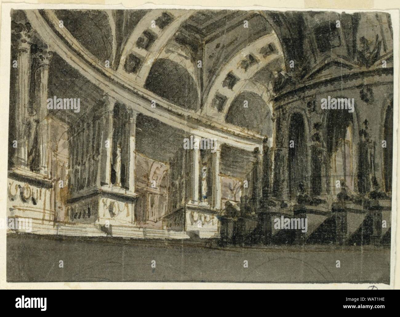 Drawing, Stage Design, Palace Interior, 1815–30 Stock Photo - Alamy Drawing, Stage Design, Palace Interior, 1815–30 Stock Photo - Alamy