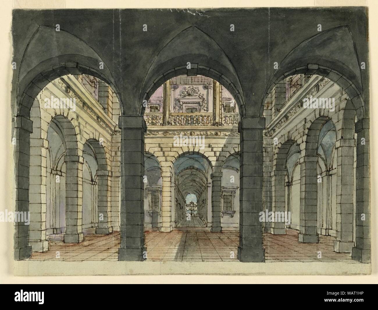 Stage design palace courtyard hi-res stock photography and images - Alamy