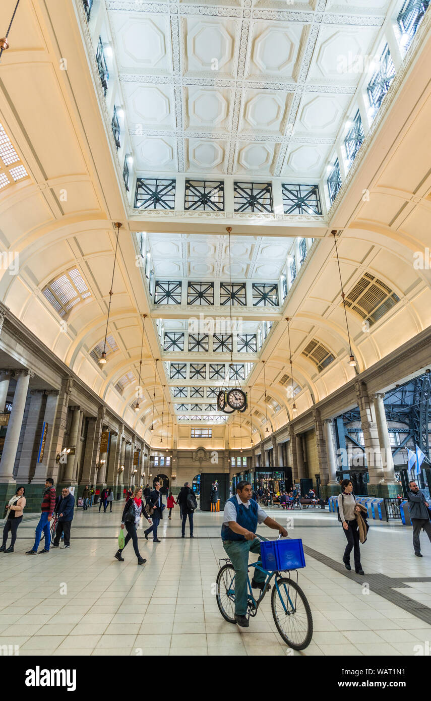 Buenos Aires, Argentina - June 22, 2017: Newly renovated Retiro train ...