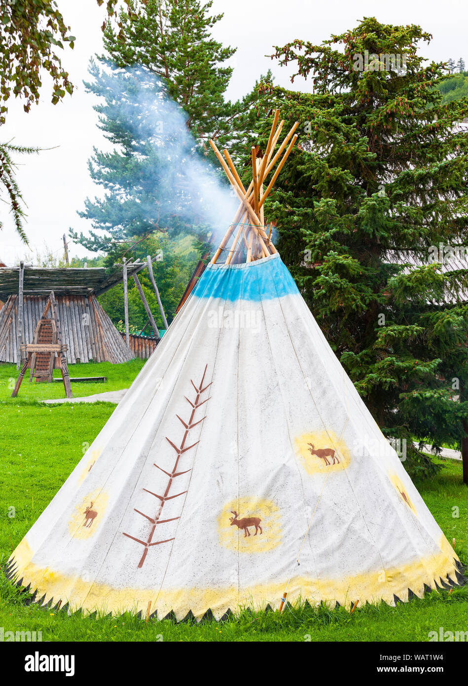 Siberia yurt hi-res stock photography and images - Alamy