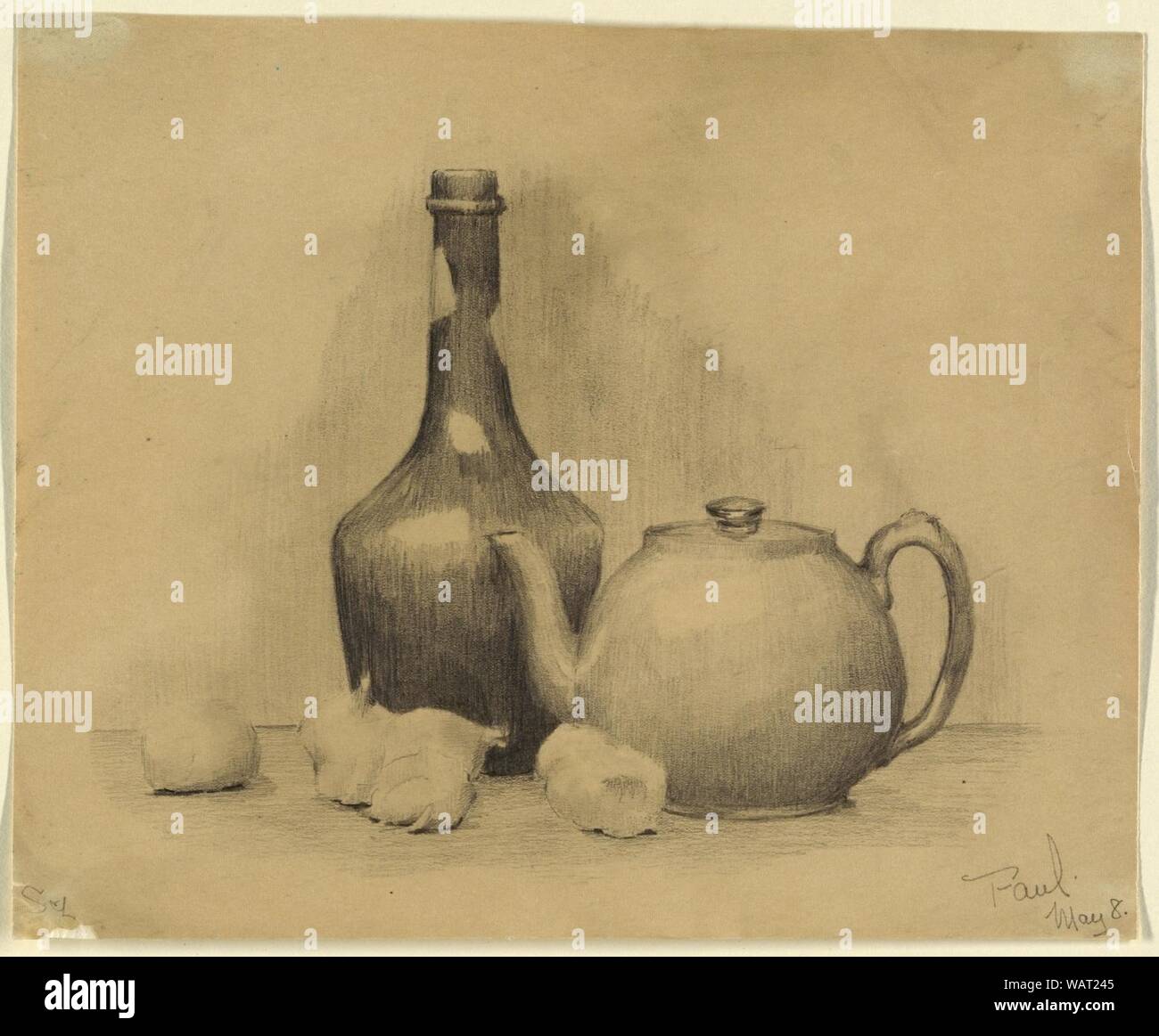 Drawing, Still-life, 1911 Stock Photo - Alamy