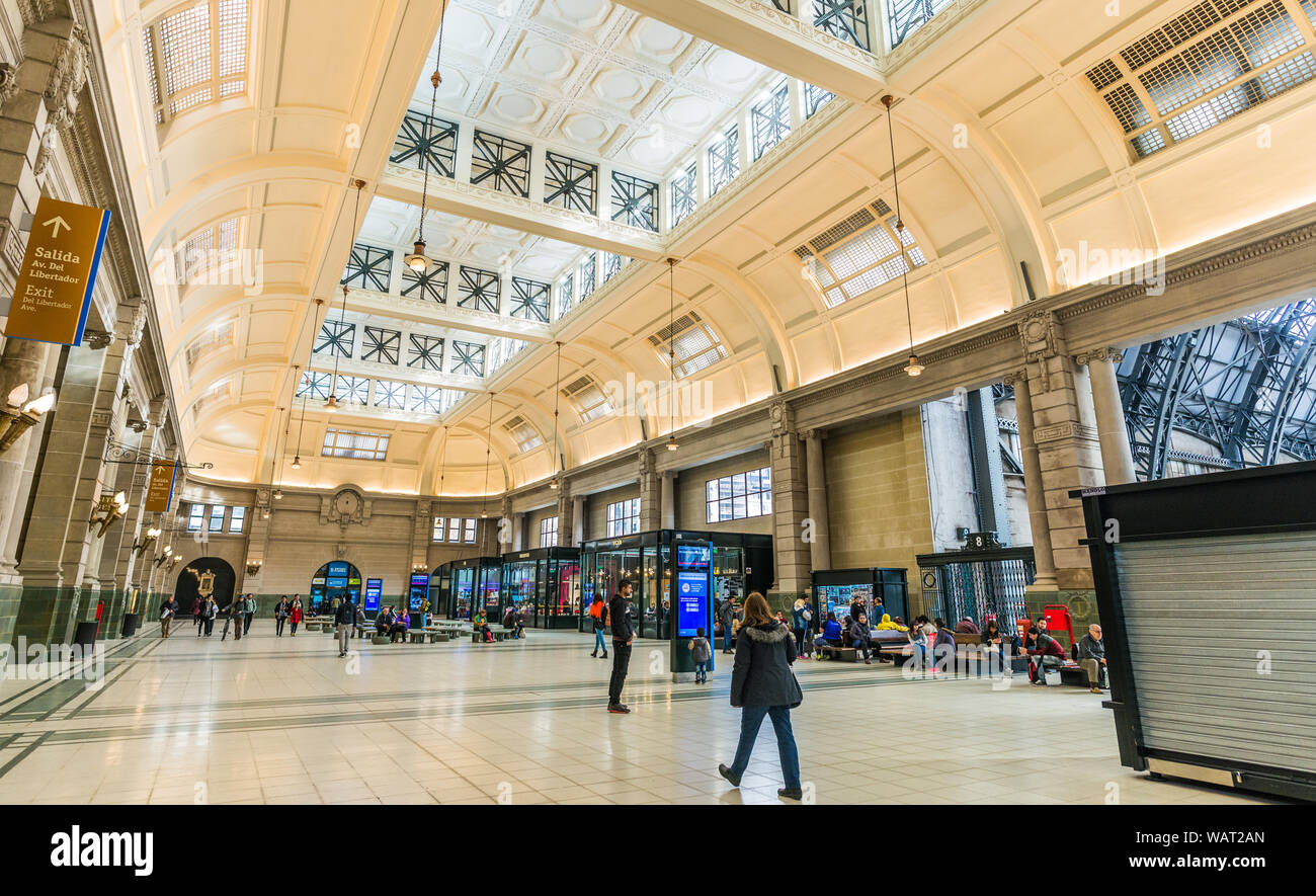 Buenos Aires, Argentina - June 22, 2017: Newly renovated Retiro train ...