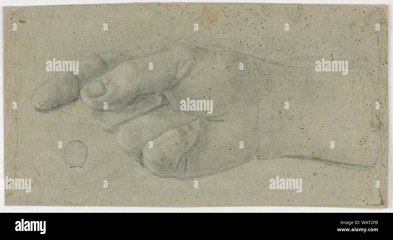 Drawing, Study- A right hand Stock Photo - Alamy