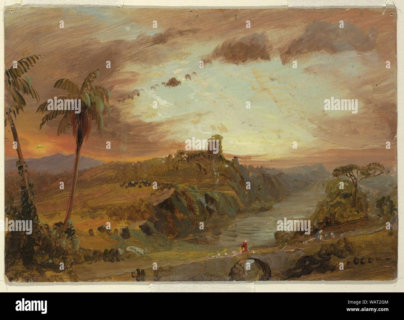 Drawing, Study for ‘Imaginary S. American Landscape‘, ca. 1857 Stock ...