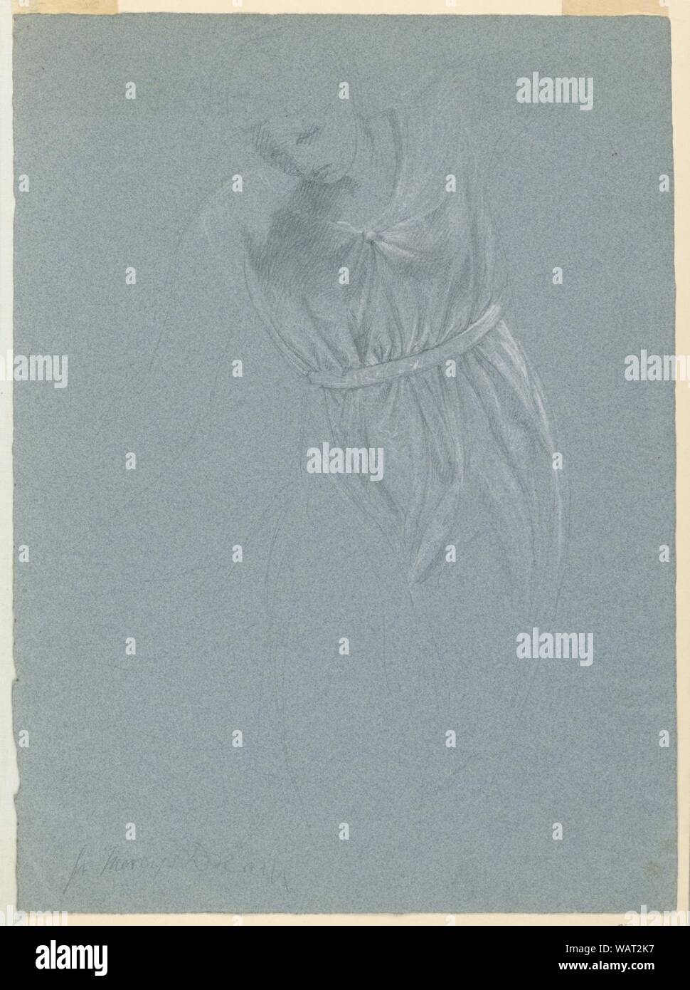 Drawing, Study for ‘Mercy's Dream‘, 1857 Stock Photo - Alamy