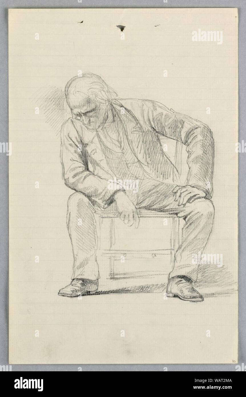 Drawing, Study for ‘Scientific Group‘, 1858 Stock Photo - Alamy