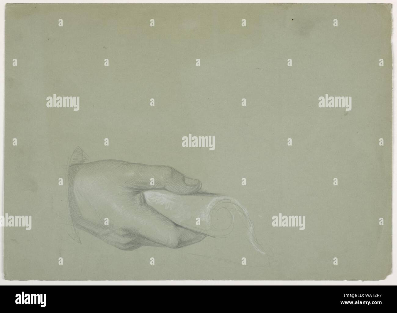 Drawing, Study for ‘Tribute Money‘, 1852 Stock Photo - Alamy