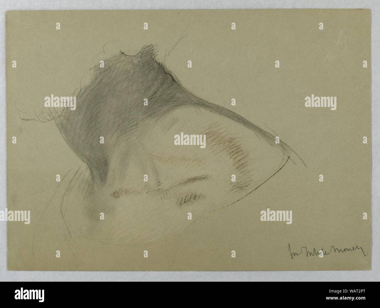 Drawing, Study for ‘Tribute Money‘, 1852 Stock Photo - Alamy