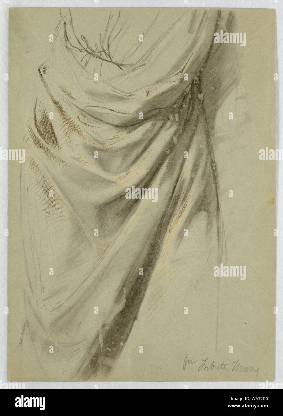 Drawing, Study for ‘Tribute Money‘, 1852 Stock Photo - Alamy