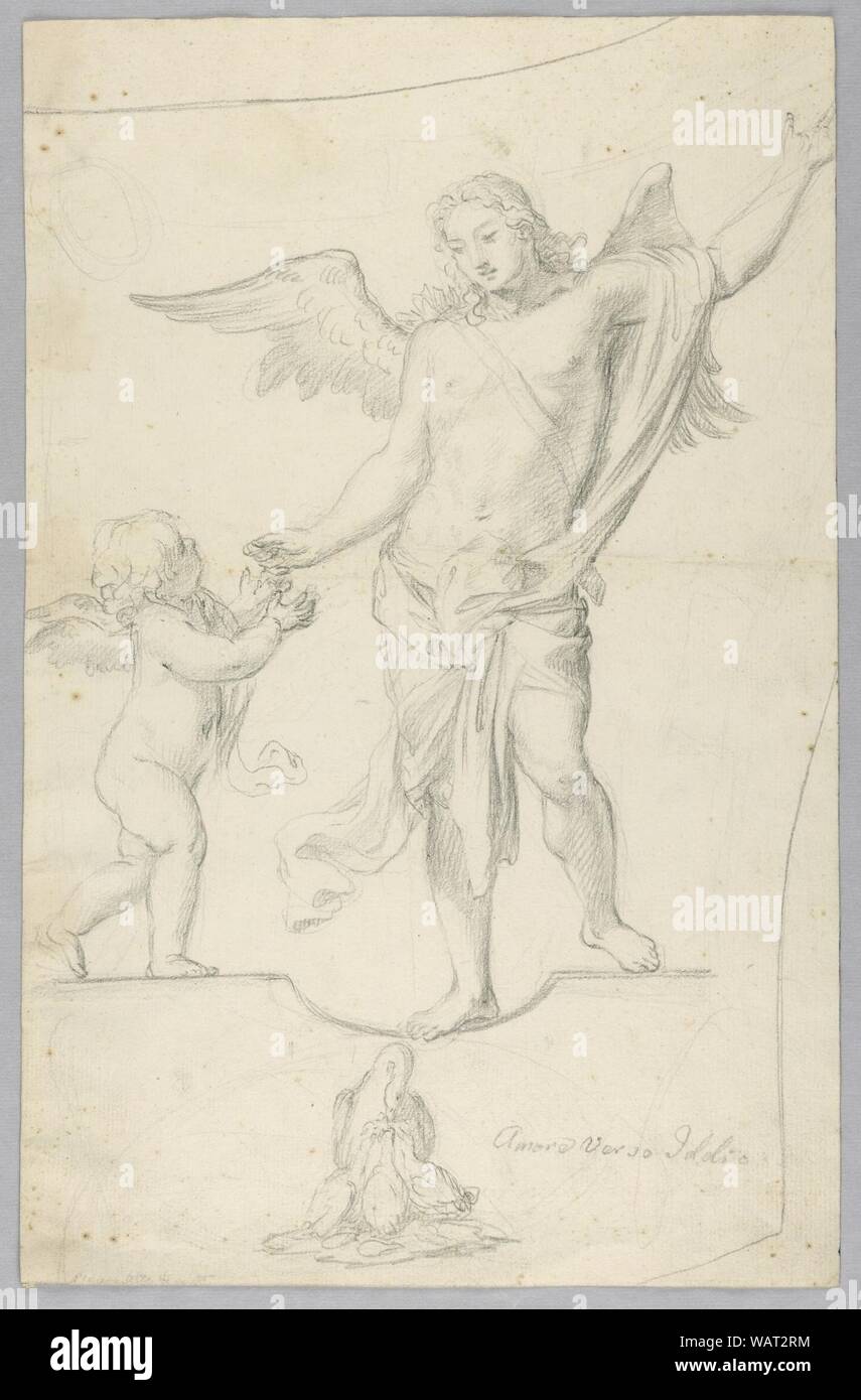 Drawing, Study for Allegorical Painting, 1700–1725 Stock Photo - Alamy