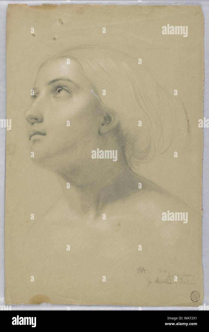 Drawing, Study for Duplicate of ‘Christiana‘ and Study for ‘Mercy ...