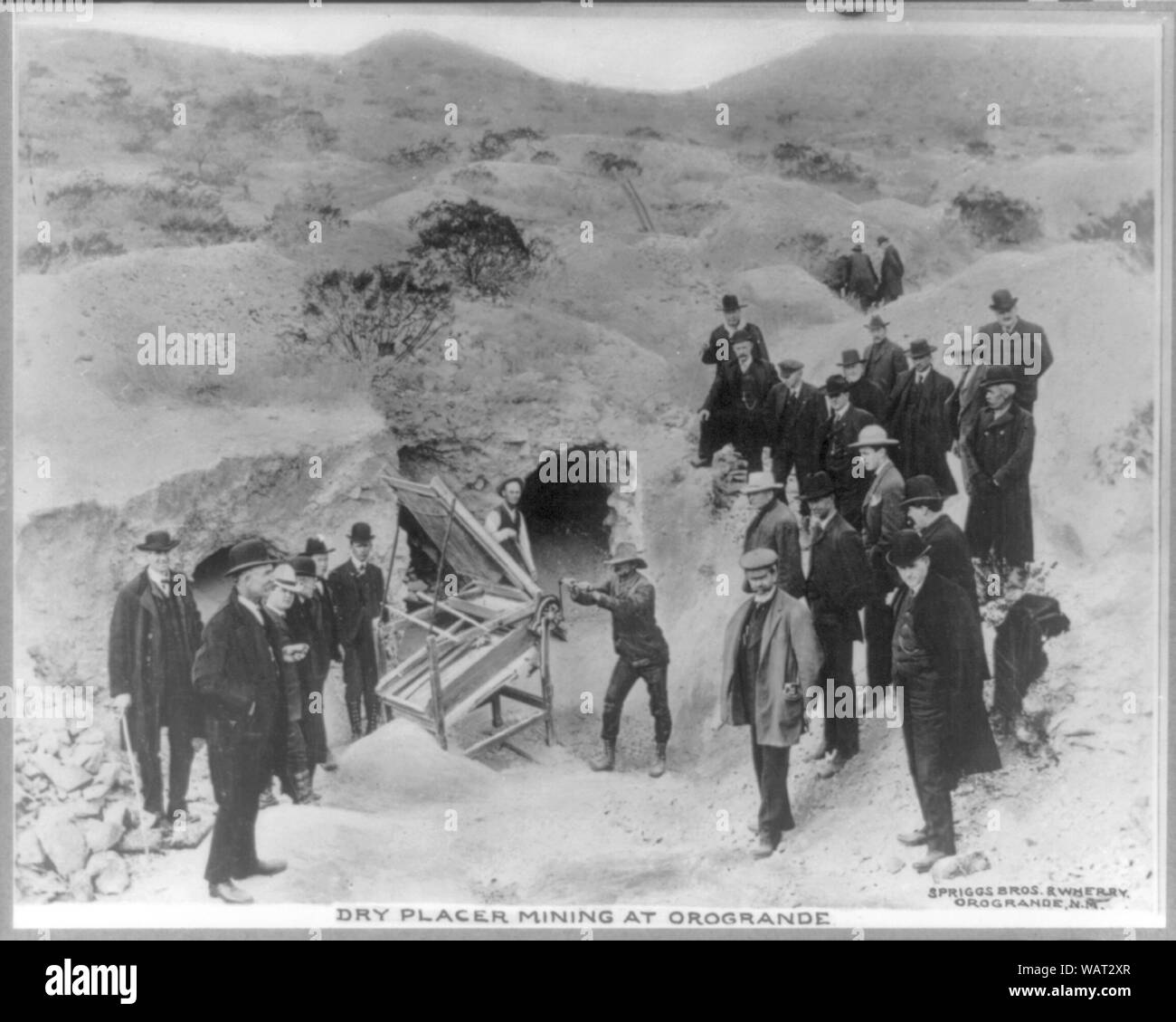 Dry placer mining at Orogrande Stock Photo - Alamy