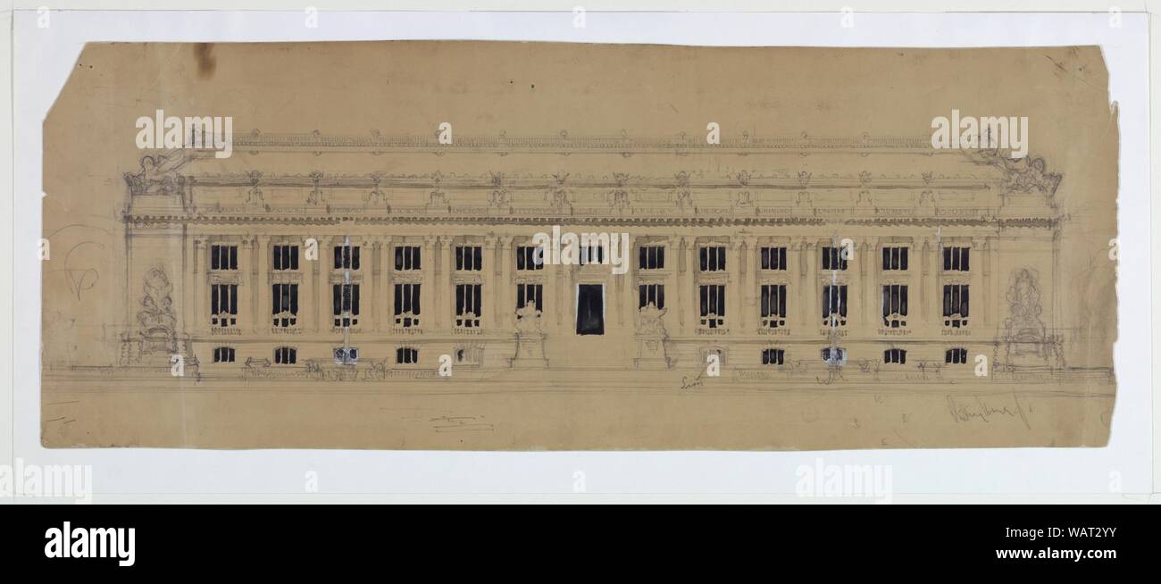 Drawing, Study for the Fifth Avenue Elevation of the New York Public ...