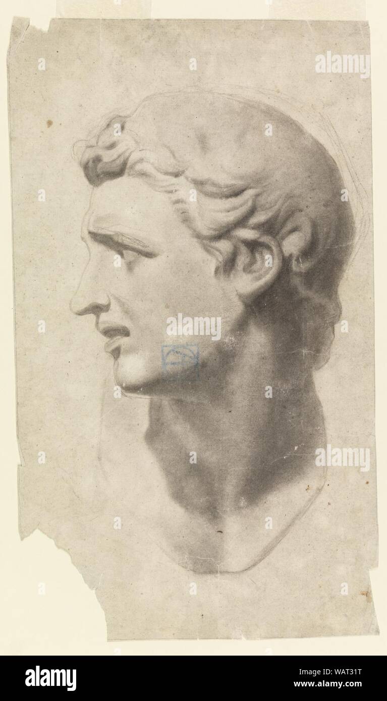 Drawing, Study of a Classical Male Head (from a plaster cast), 1881–92 ...