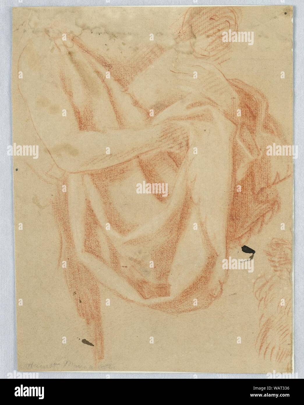 Drawing, Study of a Draped Figure, 17th–19th century Stock Photo - Alamy