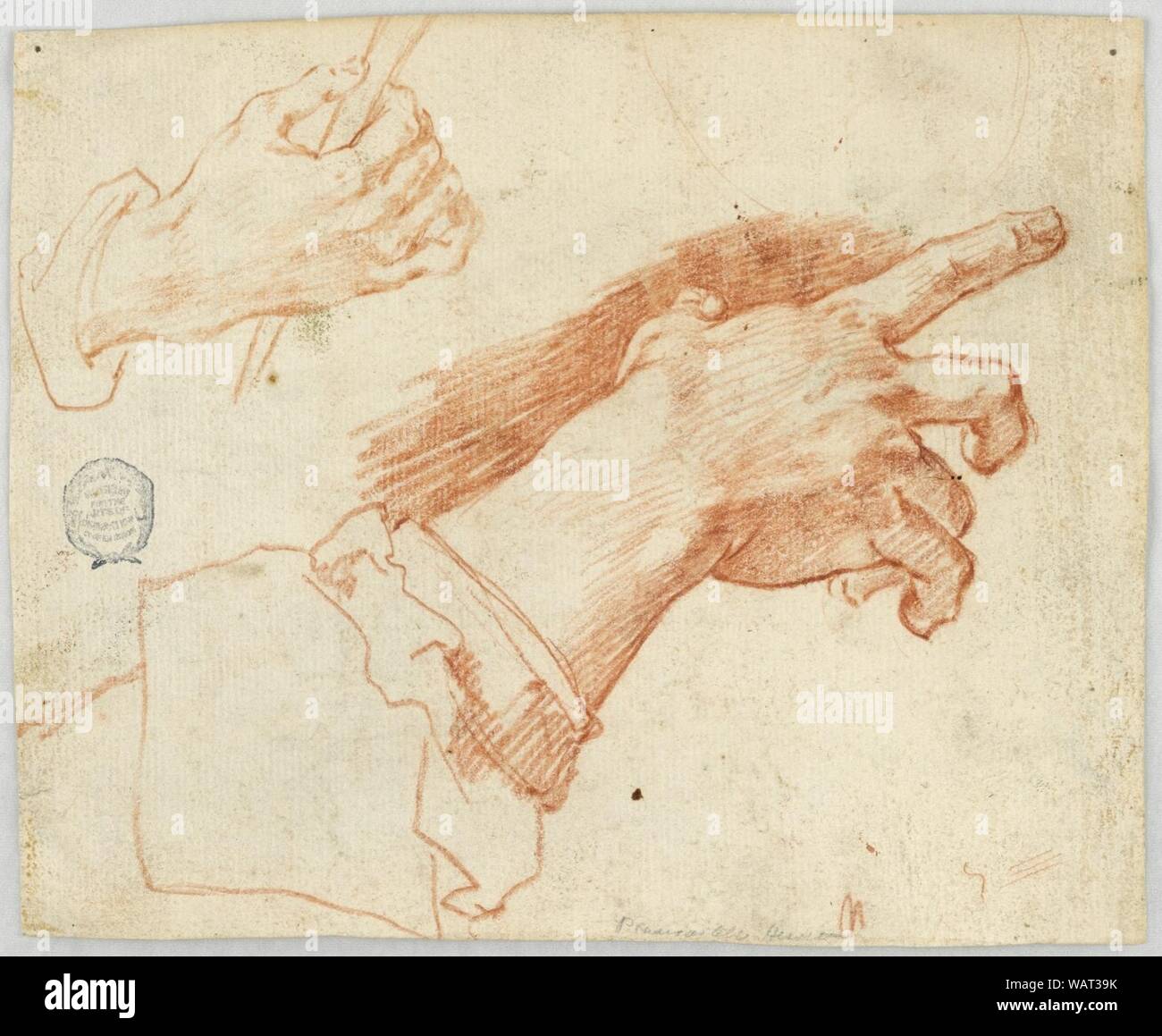Drawing, Study of Gesturing Hands, 18th century Stock Photo - Alamy