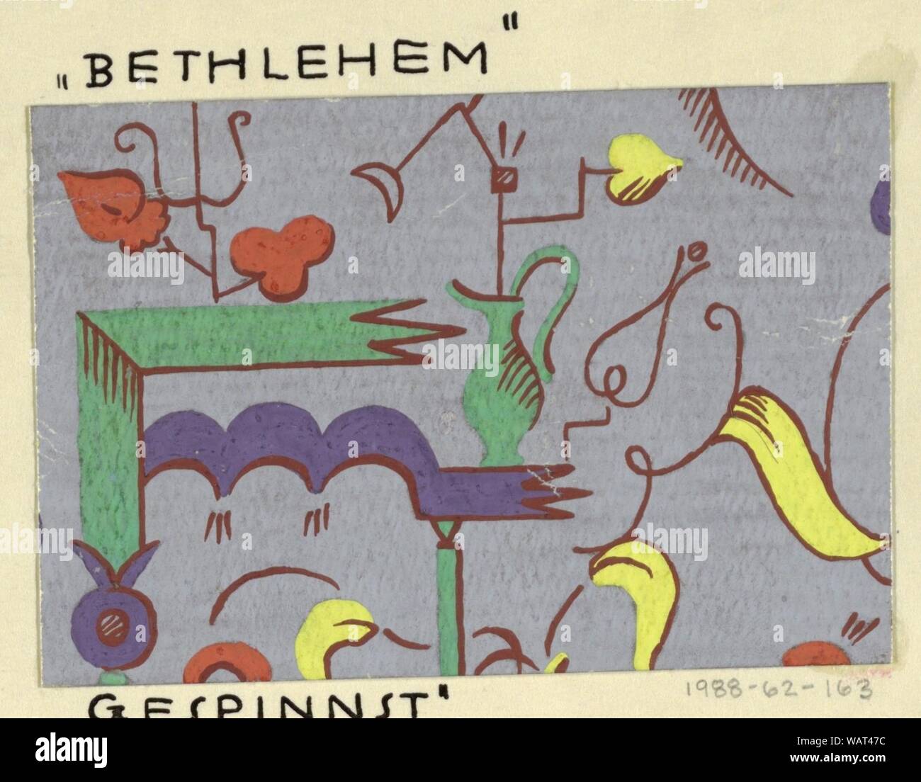 Drawing, Textile Design- Bethlehem, 1922 Stock Photo - Alamy