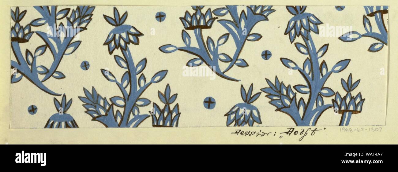 Drawing, Textile Design- Delft, 1914–19 Stock Photo - Alamy