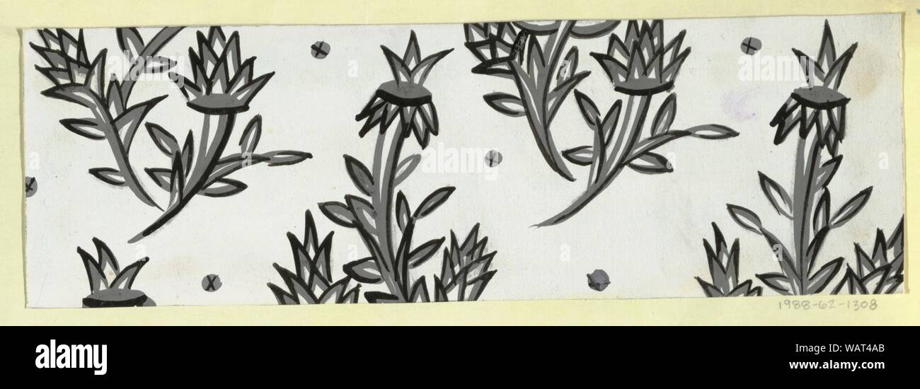 Drawing, Textile Design- Delft, 1914–19 Stock Photo - Alamy