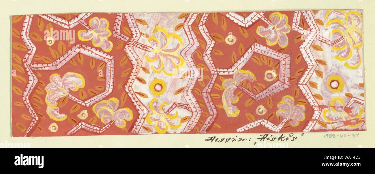 Drawing, Textile Design- Diskus (Discus), 1911–14 Stock Photo - Alamy