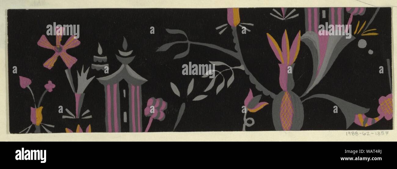 Drawing, Textile Design- Li-tai-po, 1919 Stock Photo - Alamy