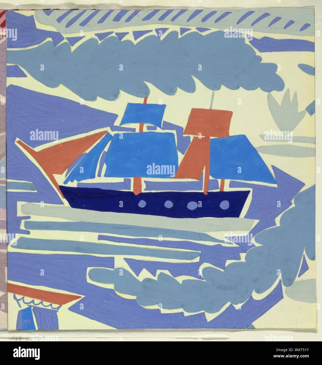 Drawing, Textile Design- Page, 1919 Stock Photo - Alamy