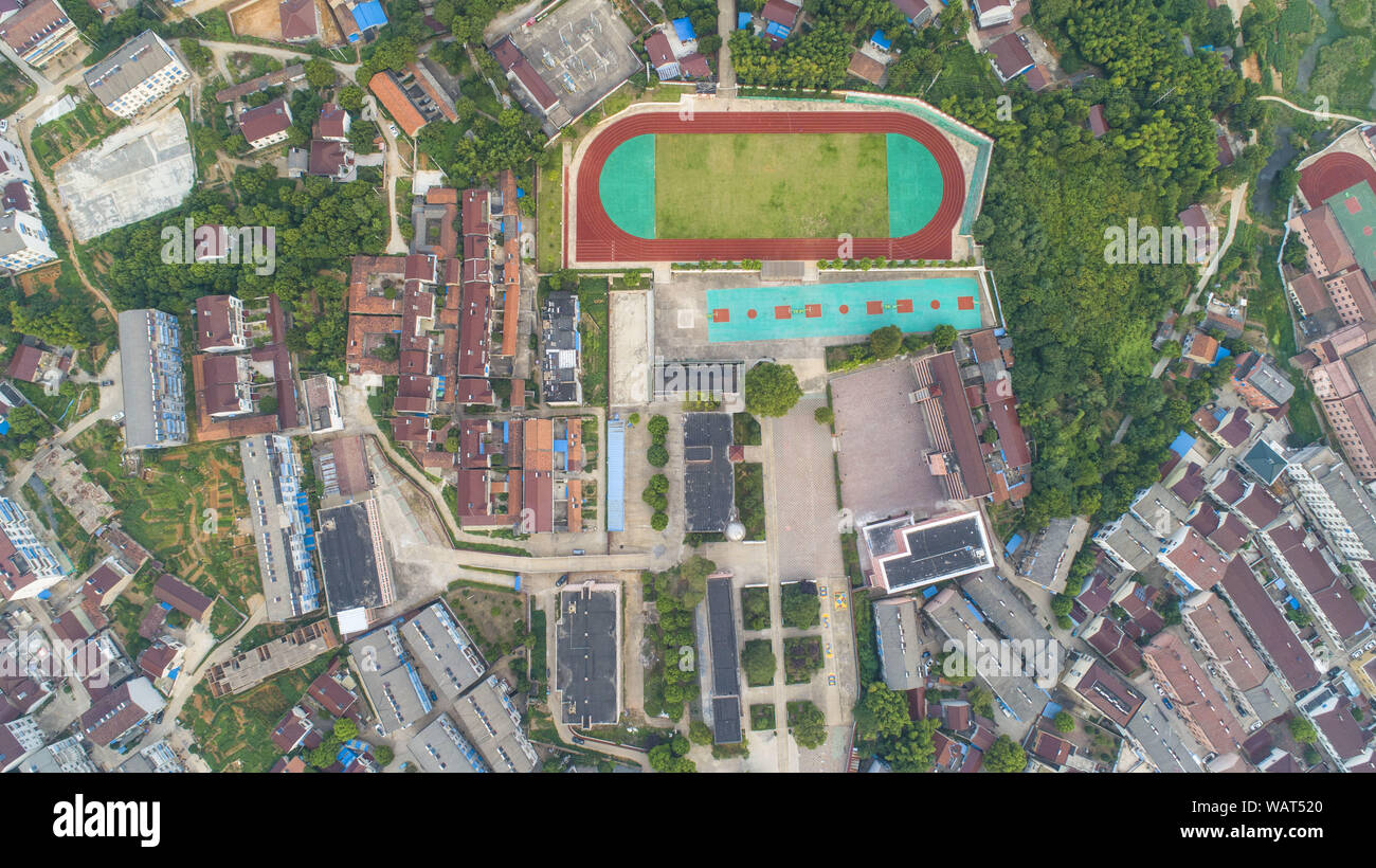Anhui, Anhui, China. 22nd Aug, 2019. Anhui, CHINA- Aerial photo taken ...